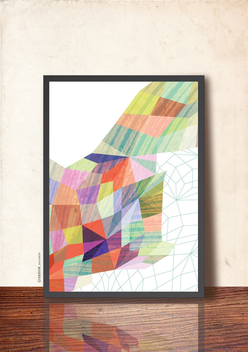 Geometric Print, Geometric Art. Poster Print, Abstract Wall Art ...