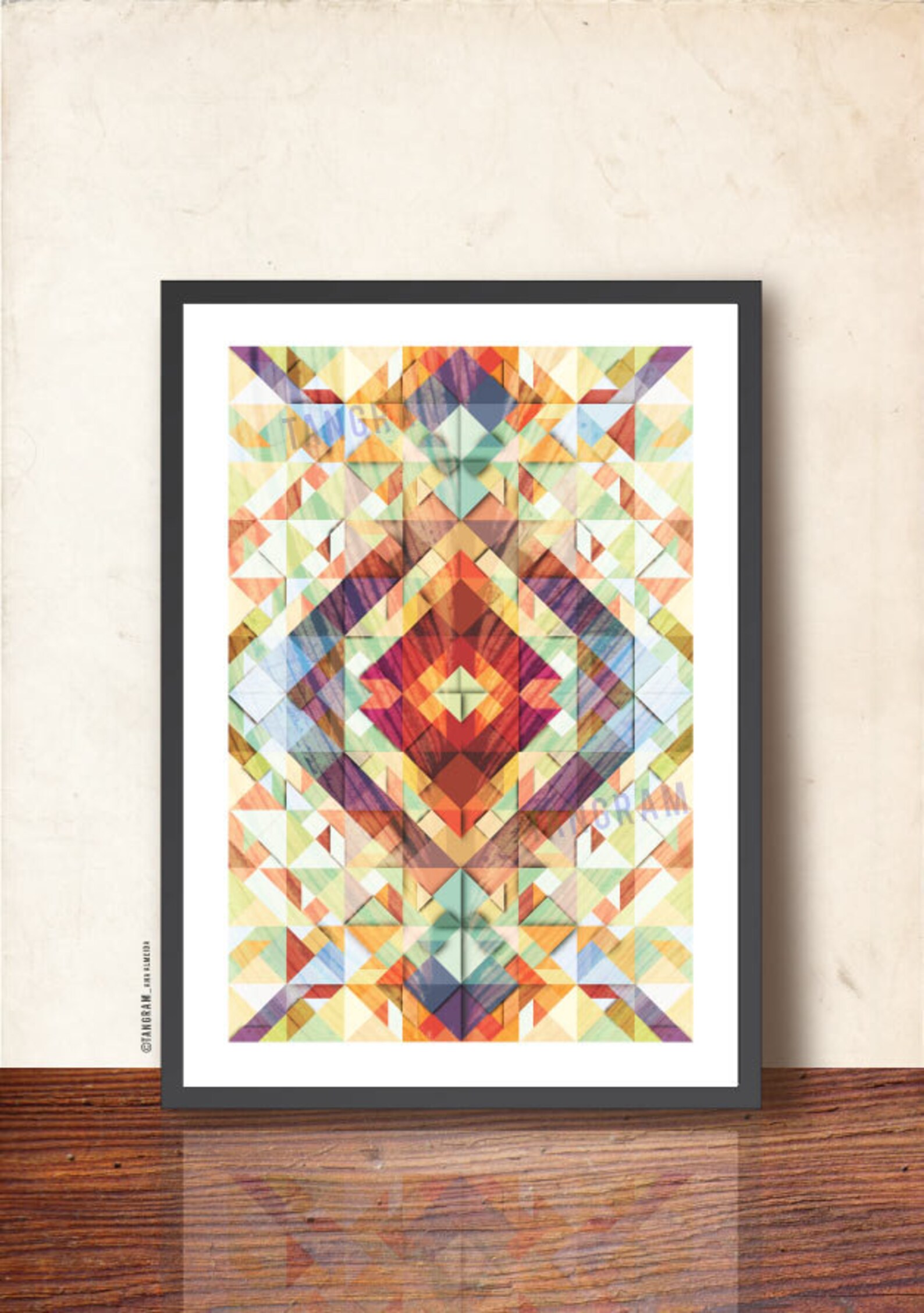 Geometric Print. Art Print Poster. Geometric Art. Smooth Explosion of ...