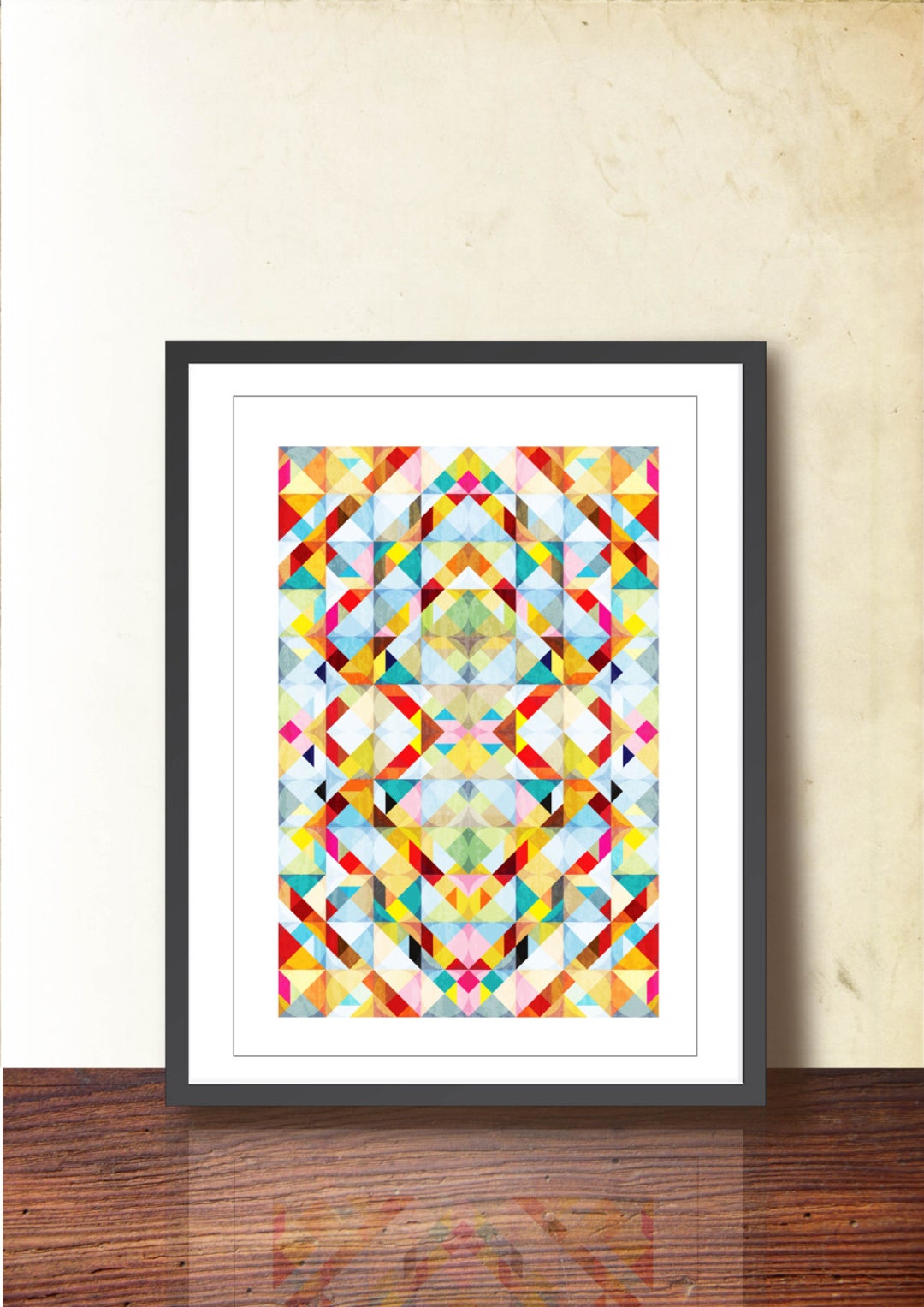 Tangram Geometric Art, Abstract Wall Decor Illustration. Geometric ...