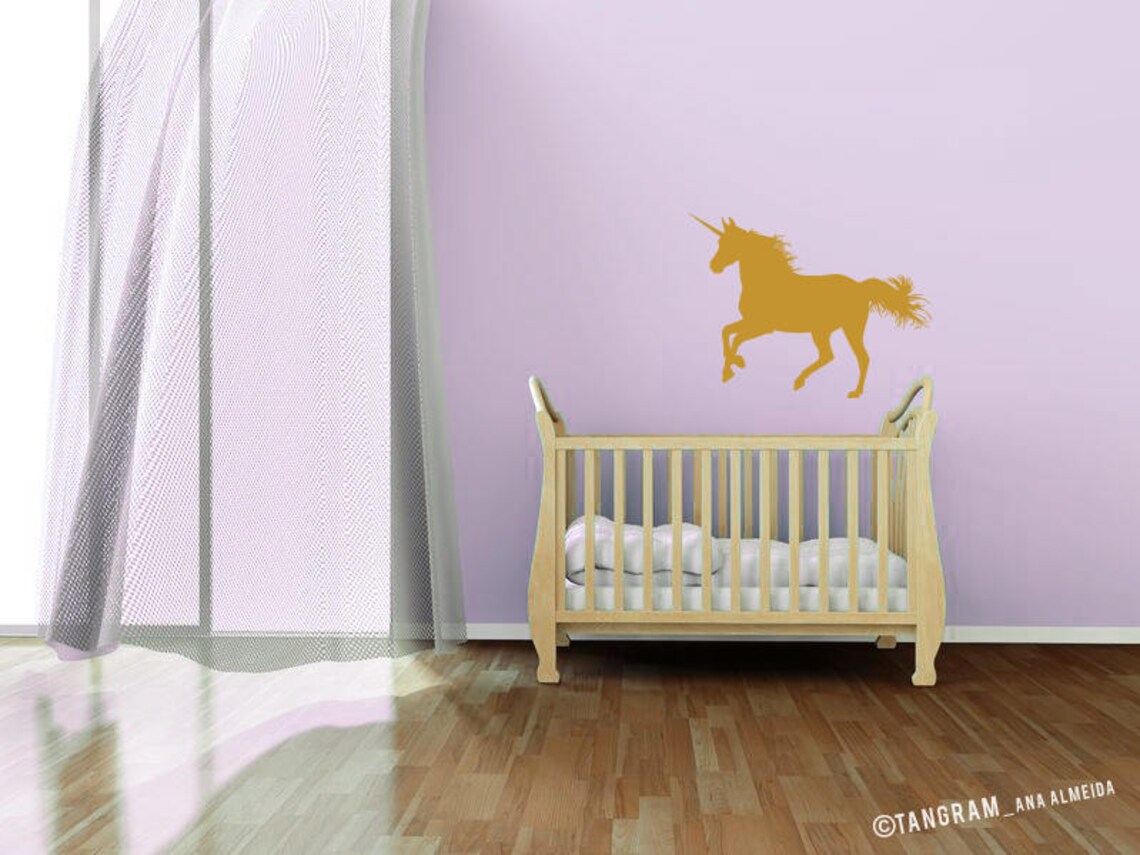 Gold Unicorn Vinyl Sticker Golden Unicorn VINYL Decal. - Etsy UK