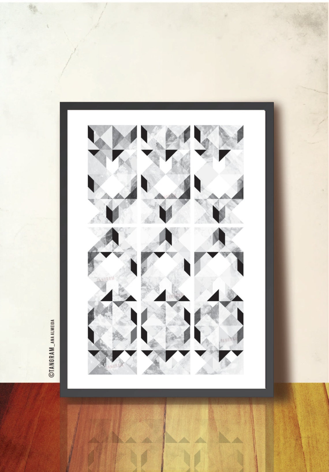 Geometric Print. Black and White Wall Art. Geometric Art. Black White ...