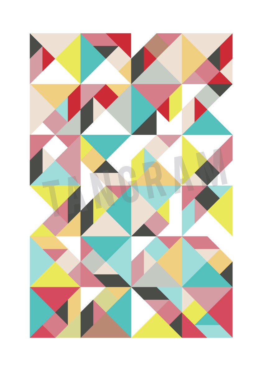 Geometric Print, Scandinavian Design Inspired. Affiche Scandinave ...