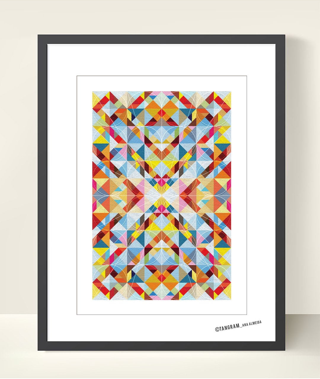 Tangram Geometric Art. Geometric Poster, Abstract Wall Decor. Geometric ...