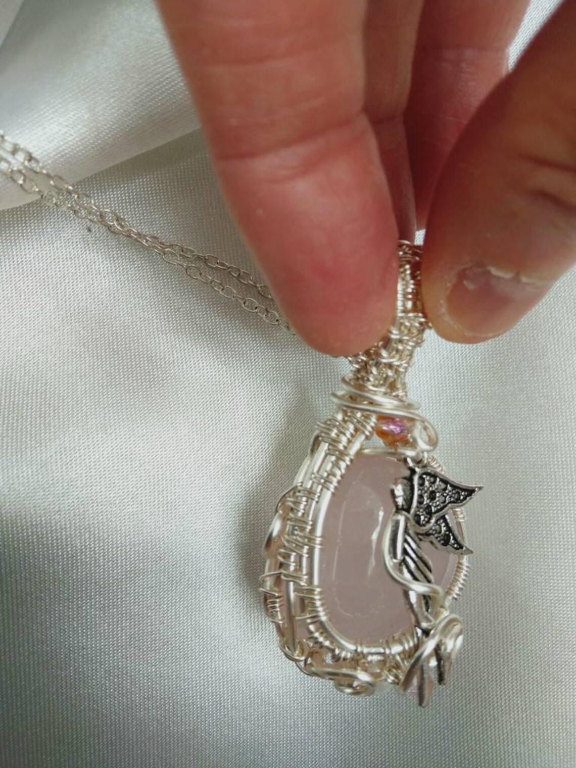 Angel Called Rose Pendant | Etsy