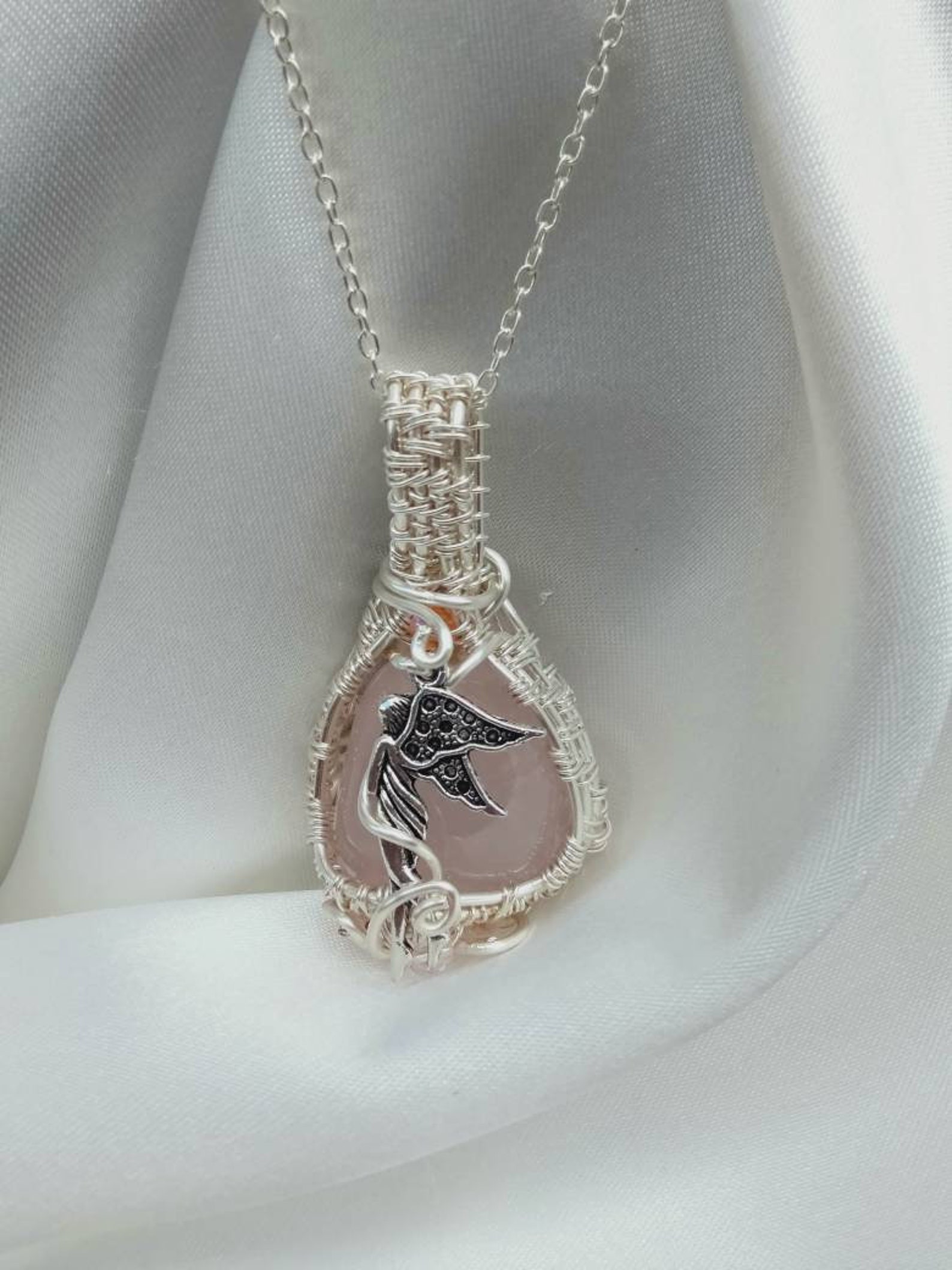 Angel Called Rose Pendant | Etsy