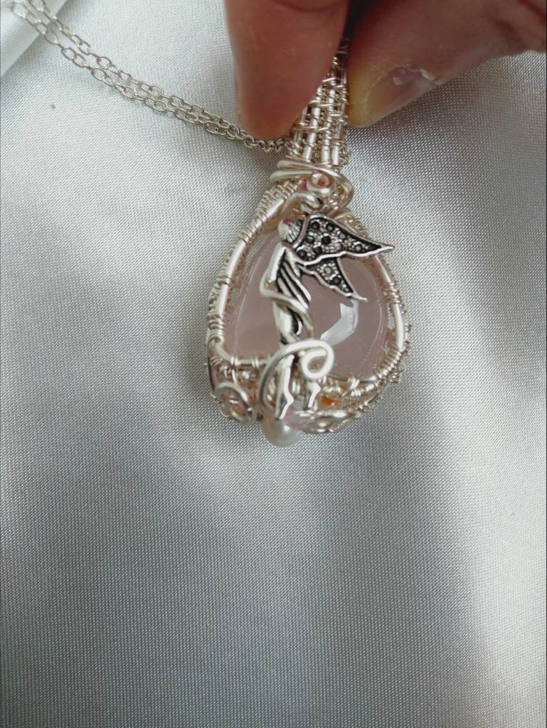 Angel Called Rose Pendant | Etsy