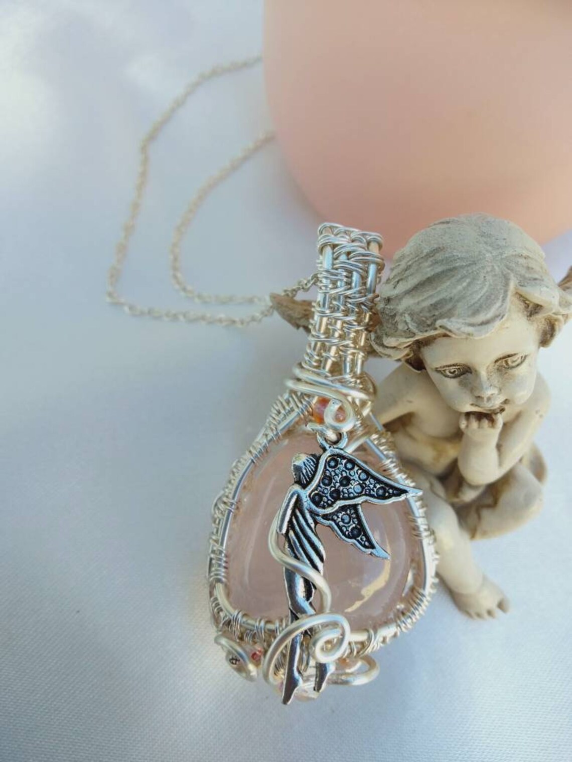 Angel Called Rose Pendant - Etsy Australia