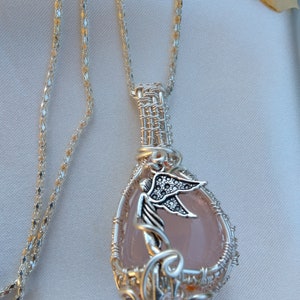 Angel Called Rose Pendant - Etsy Australia