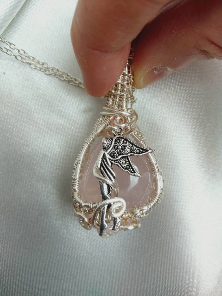 Angel Called Rose Pendant | Etsy