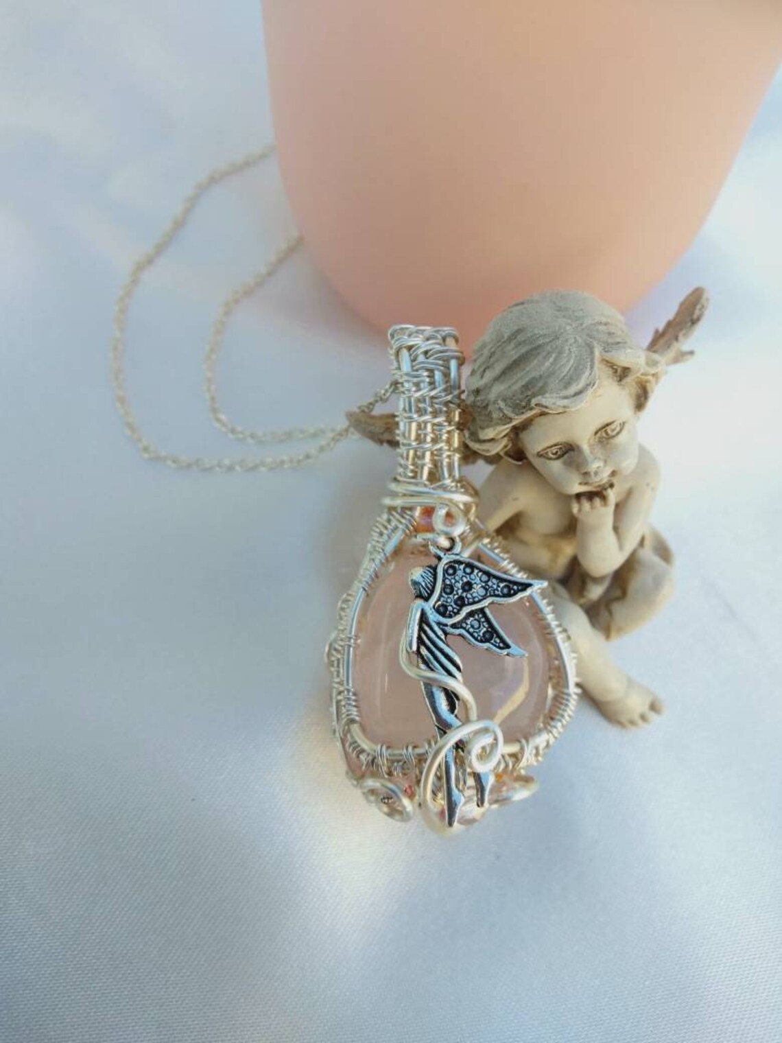 Angel Called Rose Pendant - Etsy Australia