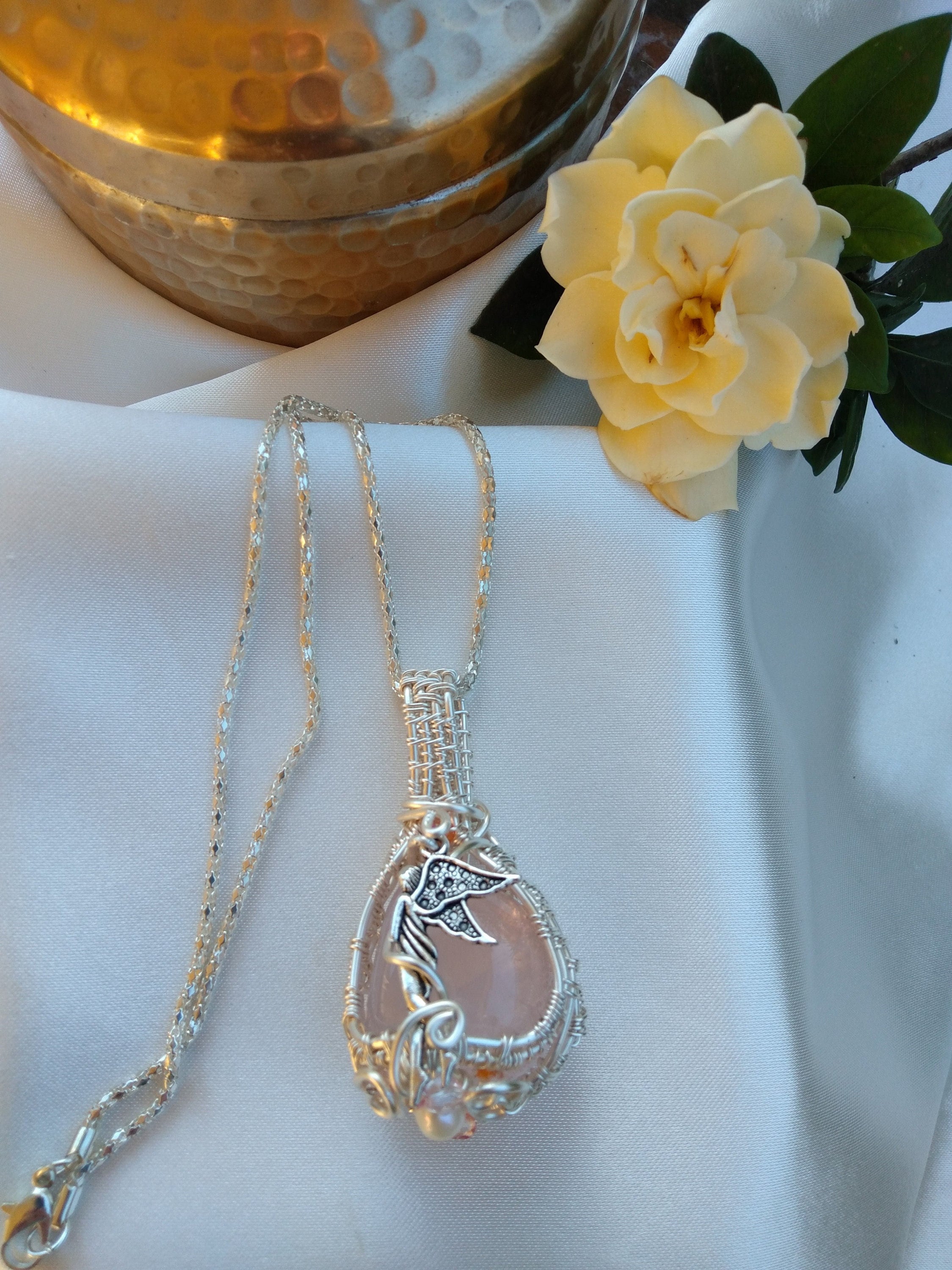 Angel Called Rose Pendant - Etsy Australia