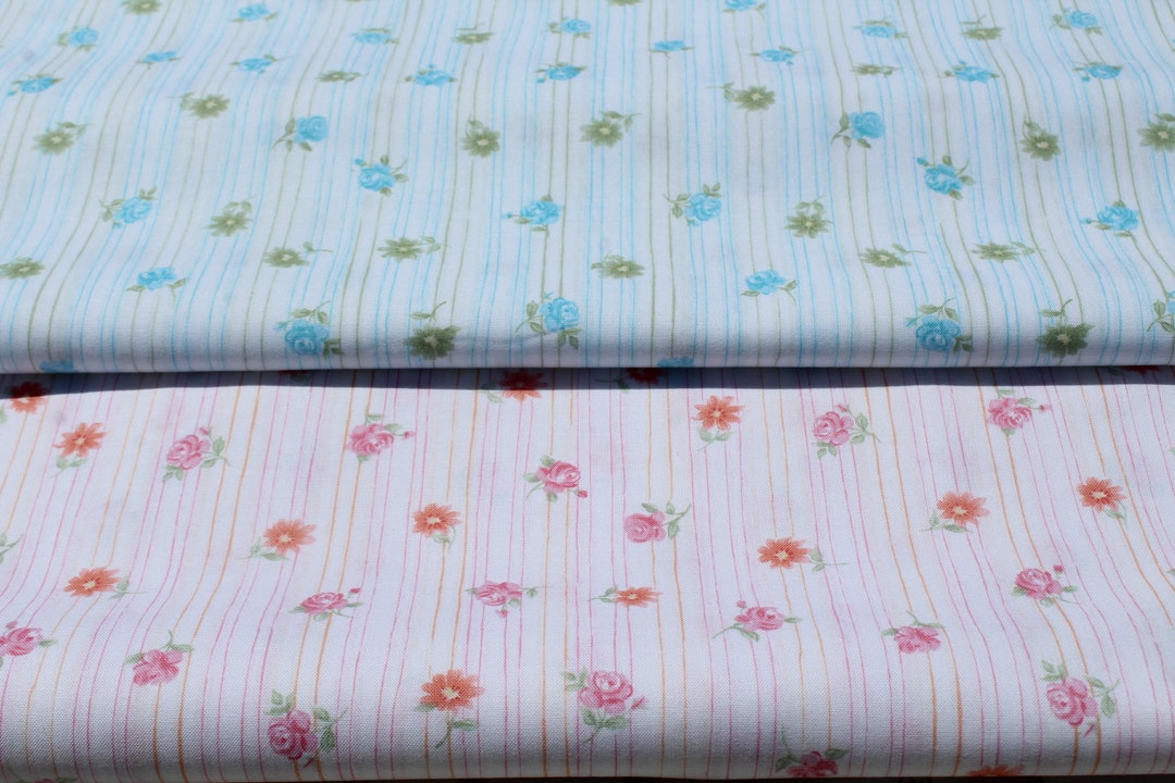 Sweet Baby Rose Fabric by the Half Yard: 100% Cotton Floral Print ...