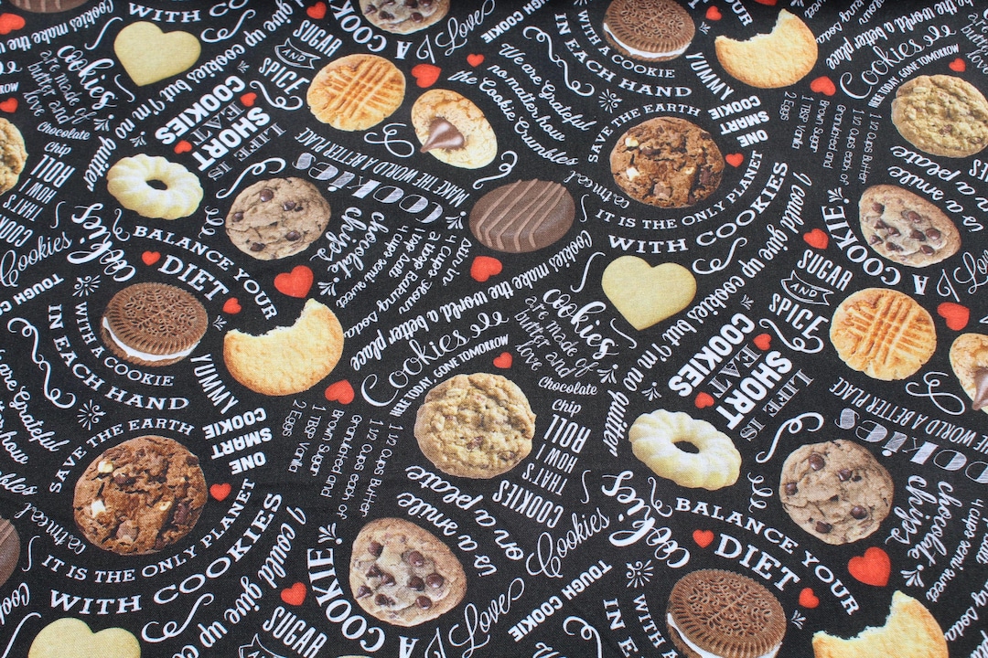 Realistic Cookie Cotton Fabric by the Yard for Quilting, Sewing ...