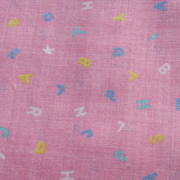Alphabet Fabric - Etsy