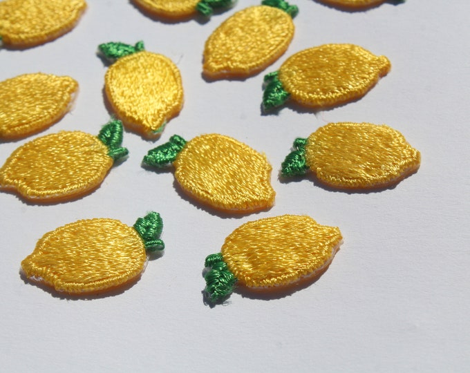 Cute Vintage Lemon Iron on Applique Patches Iron for DIY Scrapbook ...