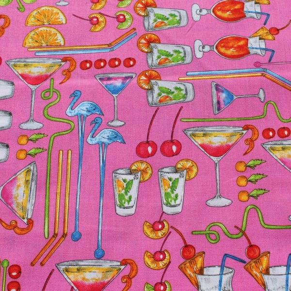 Cocktail Fabric - Etsy