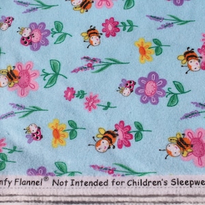 Bumble Bee Cotton Flannel Fabric by the Yard for Kids Quilting Sewing ...