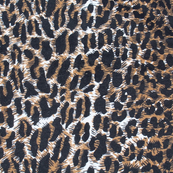 Leopard Flannel Fabric - Etsy