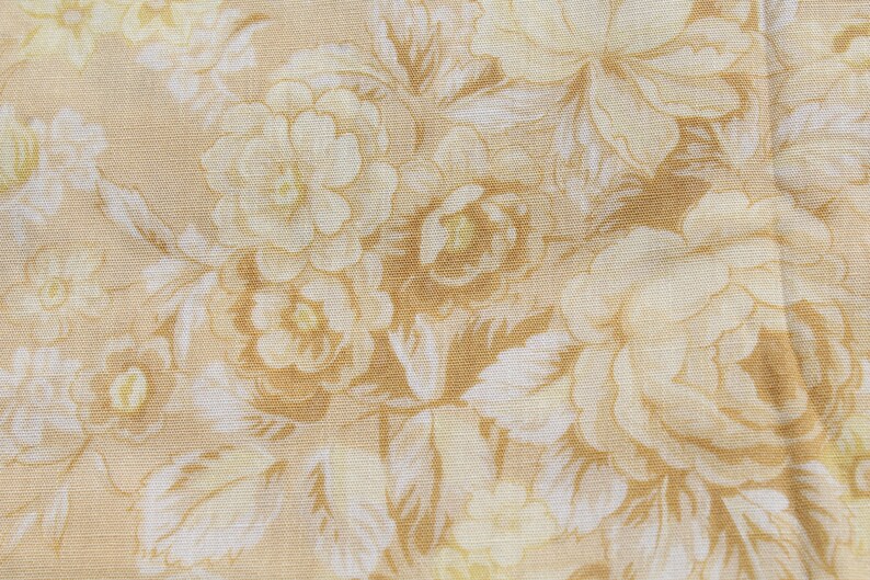 Moda Pastel Pale Yellow Rose Cotton Fabric by the Yard Floral - Etsy