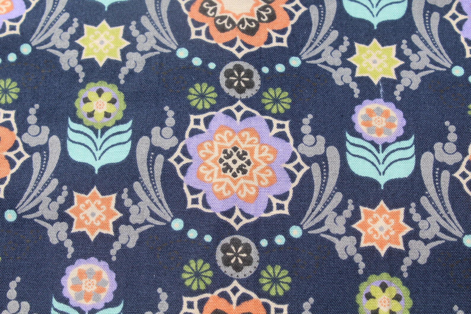 Scandinavian Swedish Style Floral Print Fabric by the Yard - Etsy