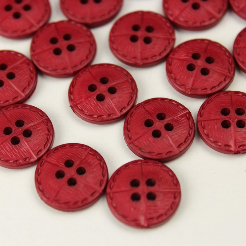 Red Vintage Buttons - Etsy