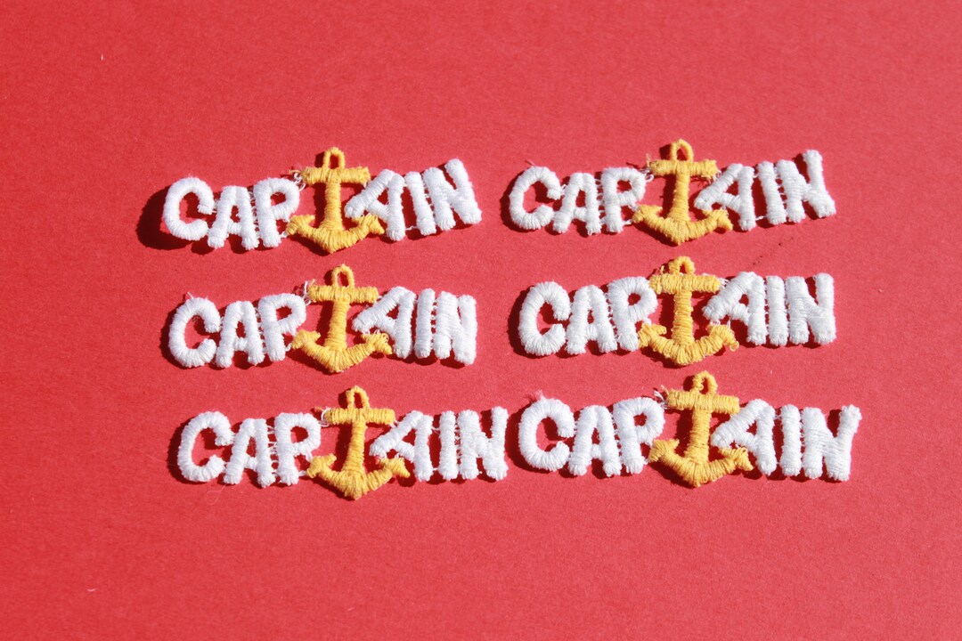 Vintage Captain Anchor Applique Patches: Sew/glue Crafts, Lot of 6 - Etsy