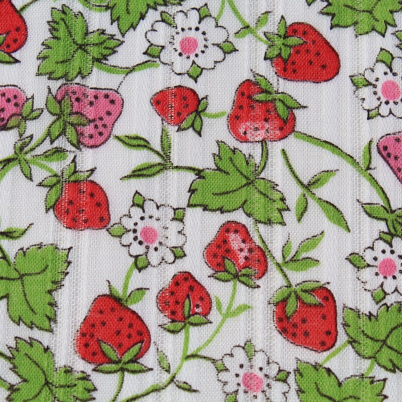 Strawberry Fabric - Etsy