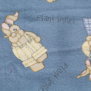 Pastel Bunny Rabbit Flannel Fabric by the Half Yard - Etsy