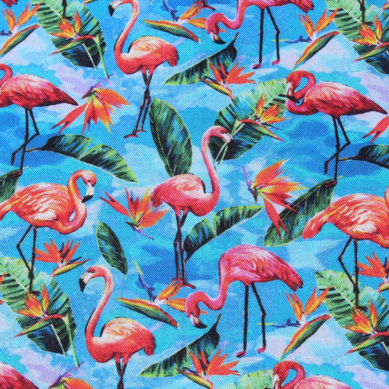 Flamingo Fabric - Etsy