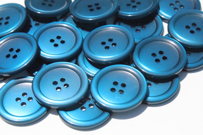 Lot of 50 Large Royal Blue Crafting Buttons 1 1/8 Inch Ear - Etsy