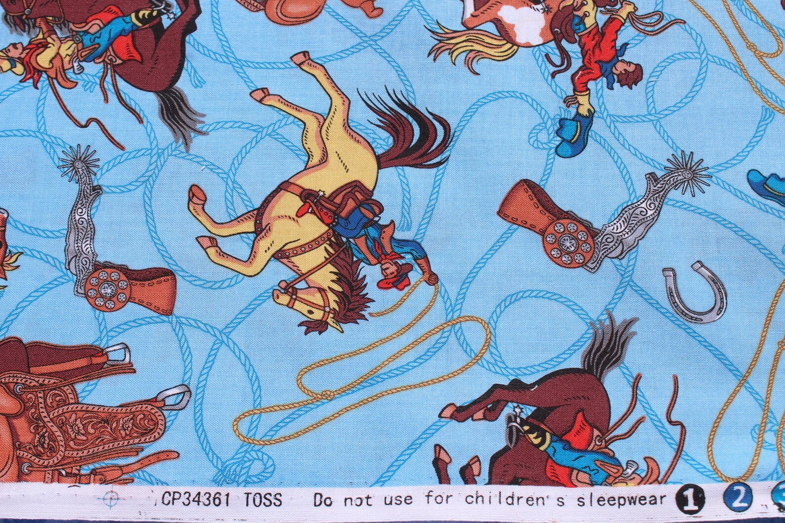Western Cowboy Horse Rodeo Theme 100% Cotton Fabric by the Half Yard - Etsy