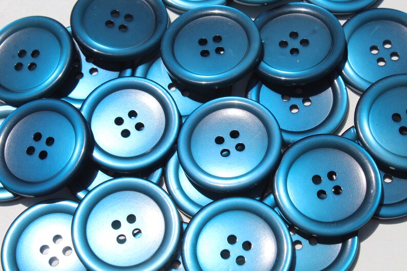 Lot of 50 Large Royal Blue Crafting Buttons 1 1/8 Inch Ear - Etsy