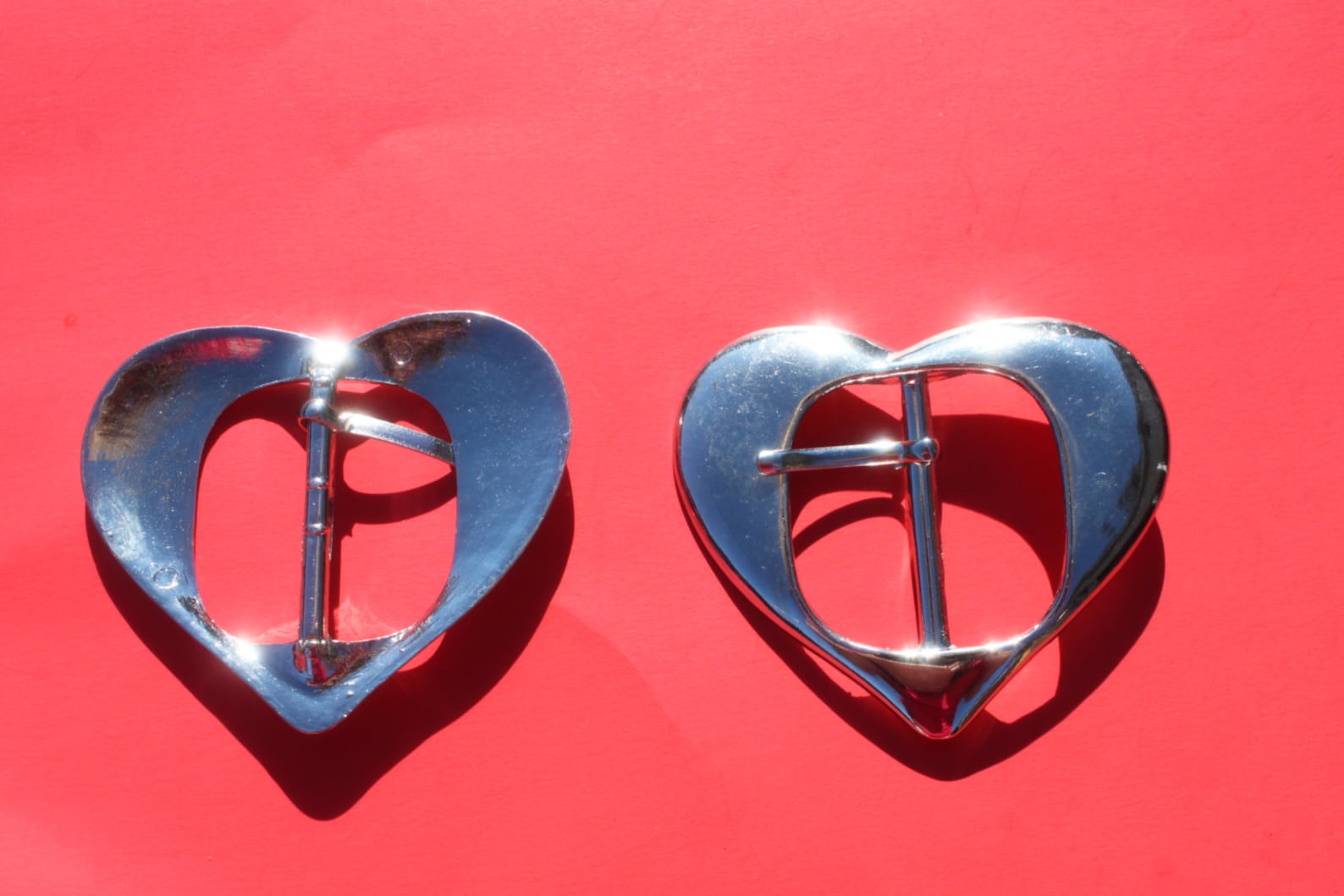 Large Heart Shaped Belt Buckles Silver Coated Plastic Heart - Etsy