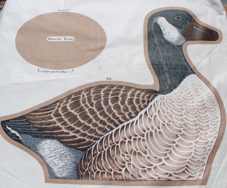 DIY Stuffed Bird Cut and Sew Canada Goose Craft Fabric | Etsy