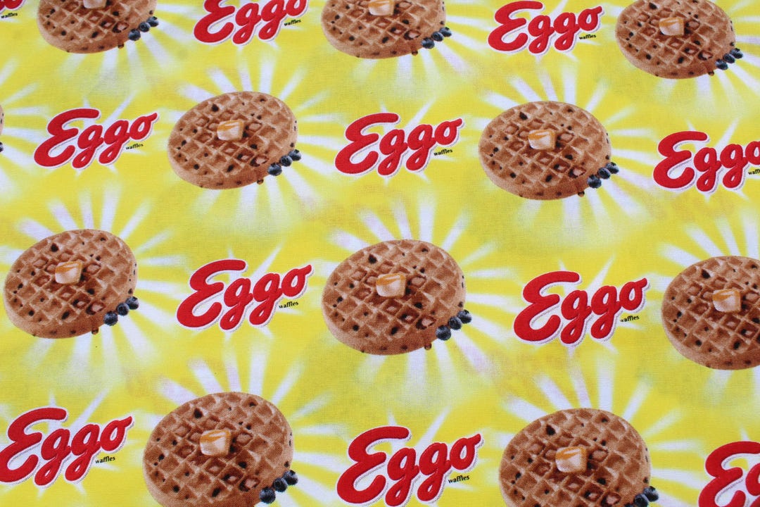 Kellogg's Let Go My Eggo Cotton Fabric by the Half Yard - Etsy