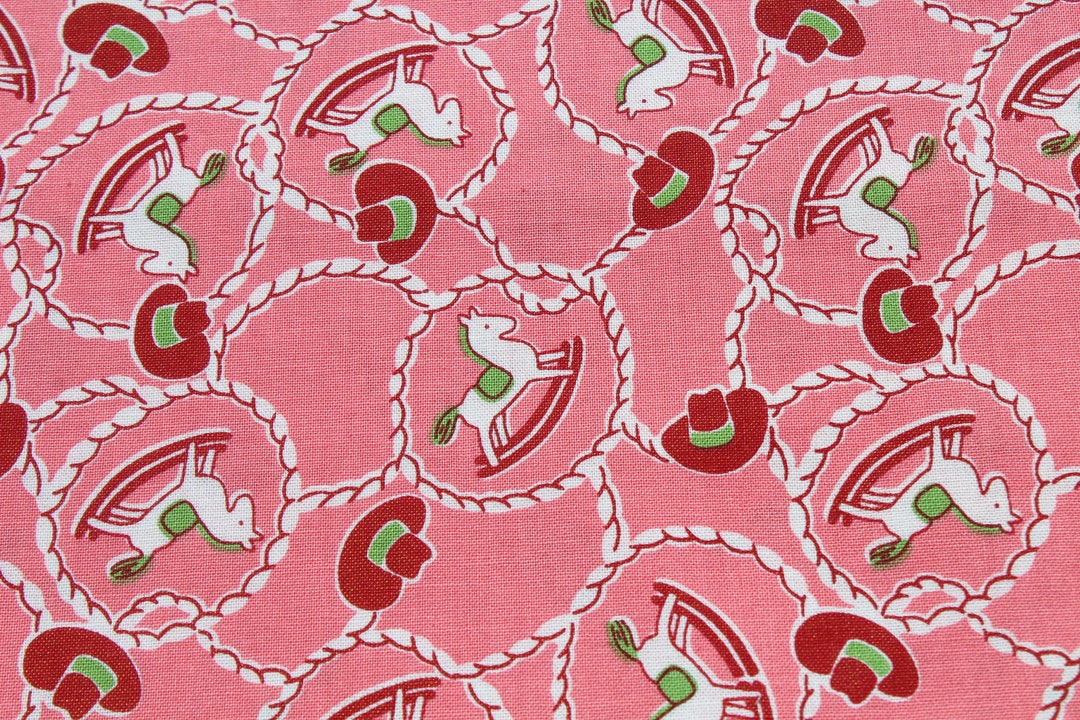 Storybook Ranch 1930s Vintage Style Reproduction Cotton Fabric, Western ...