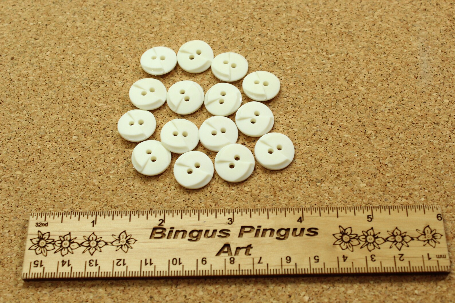 Natural Creamy White Crafting Buttons Plastic 5/8 | Etsy