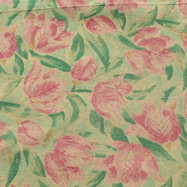 Tulip Print Fabric - Etsy