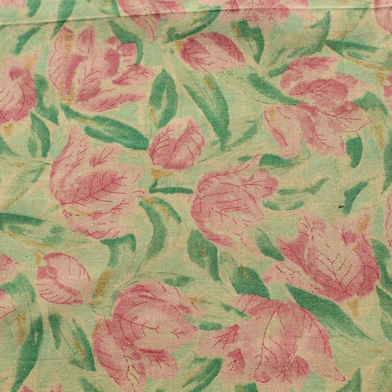 Tulip Print Fabric - Etsy