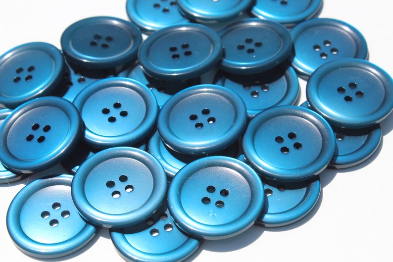 Lot of 50 Large Royal Blue Crafting Buttons 1 1/8 Inch Ear - Etsy