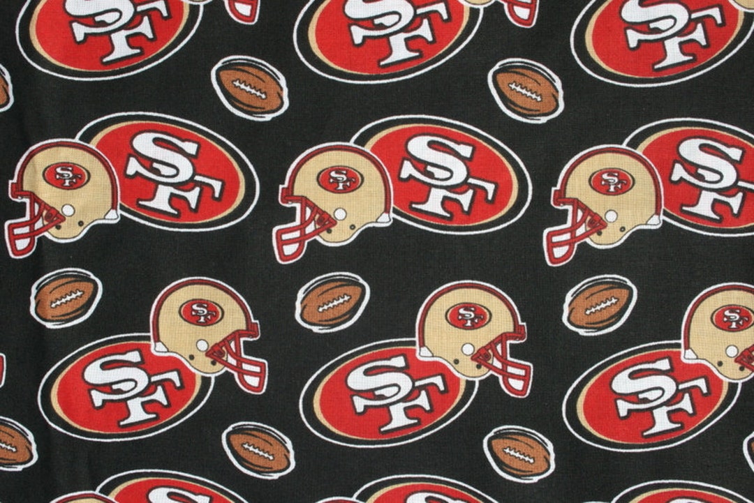 SF San Francisco 49ers NFL Cotton Fabric, Small Piece Pre Cuts - Etsy