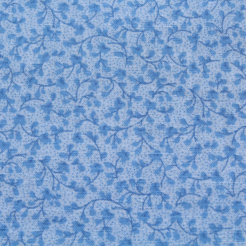 Blue Floral Fabric - Etsy