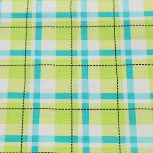 Lime Green Check Plaid Fabric by the Yard - Etsy
