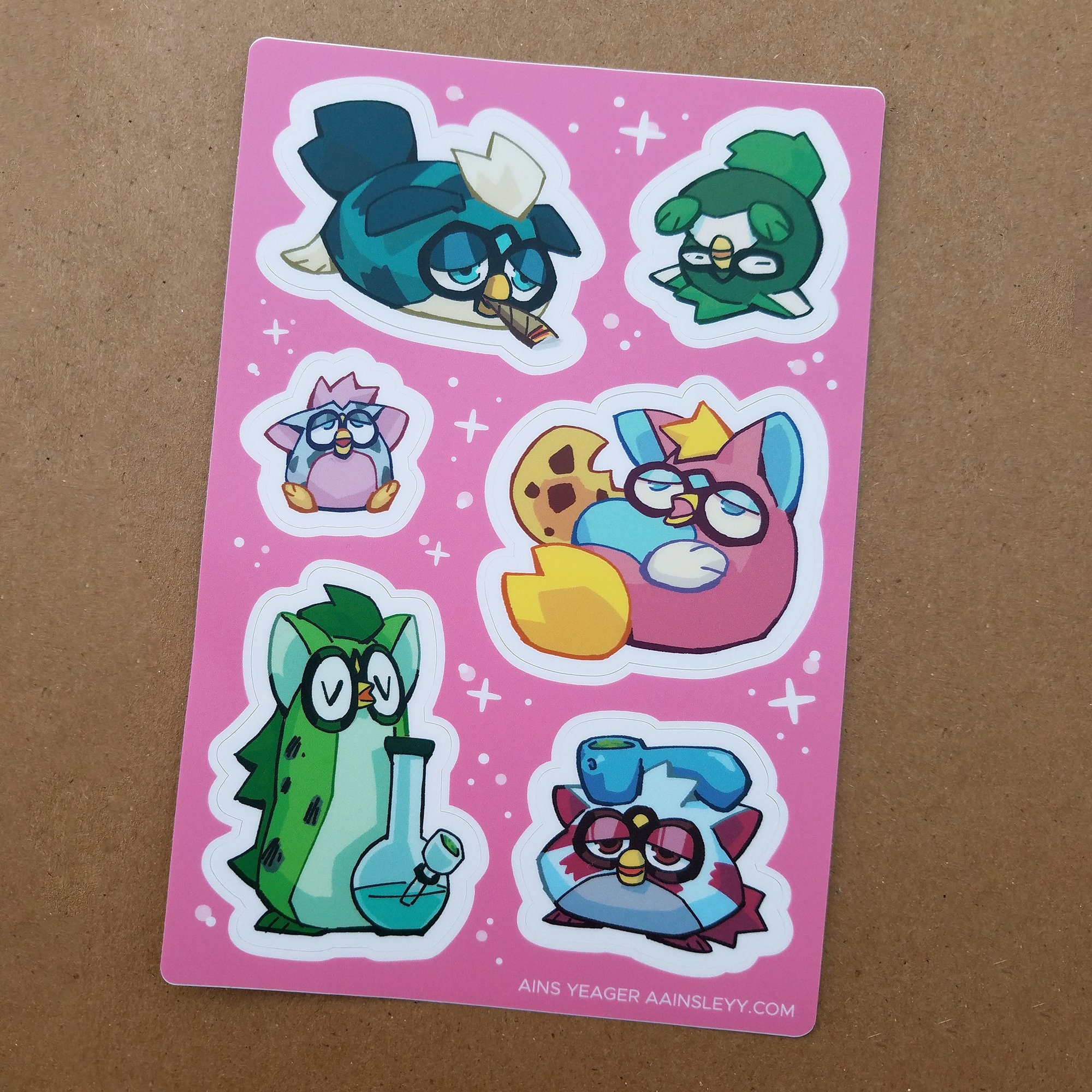Stickers Paper & Party Supplies Furby Sticker Sheet Paper etna.com.pe