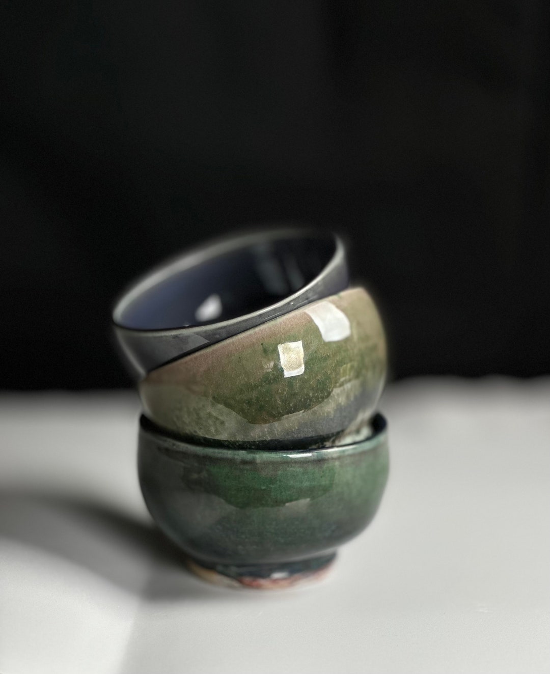 Handmade Ceramic Small Dish, Trinket Bowl, Gold Design Pottery Bowl ...