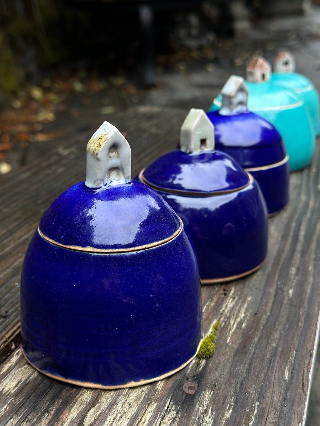 Hand Built Ceramic Jar, Salt Cellar, Little Pottery House - Etsy
