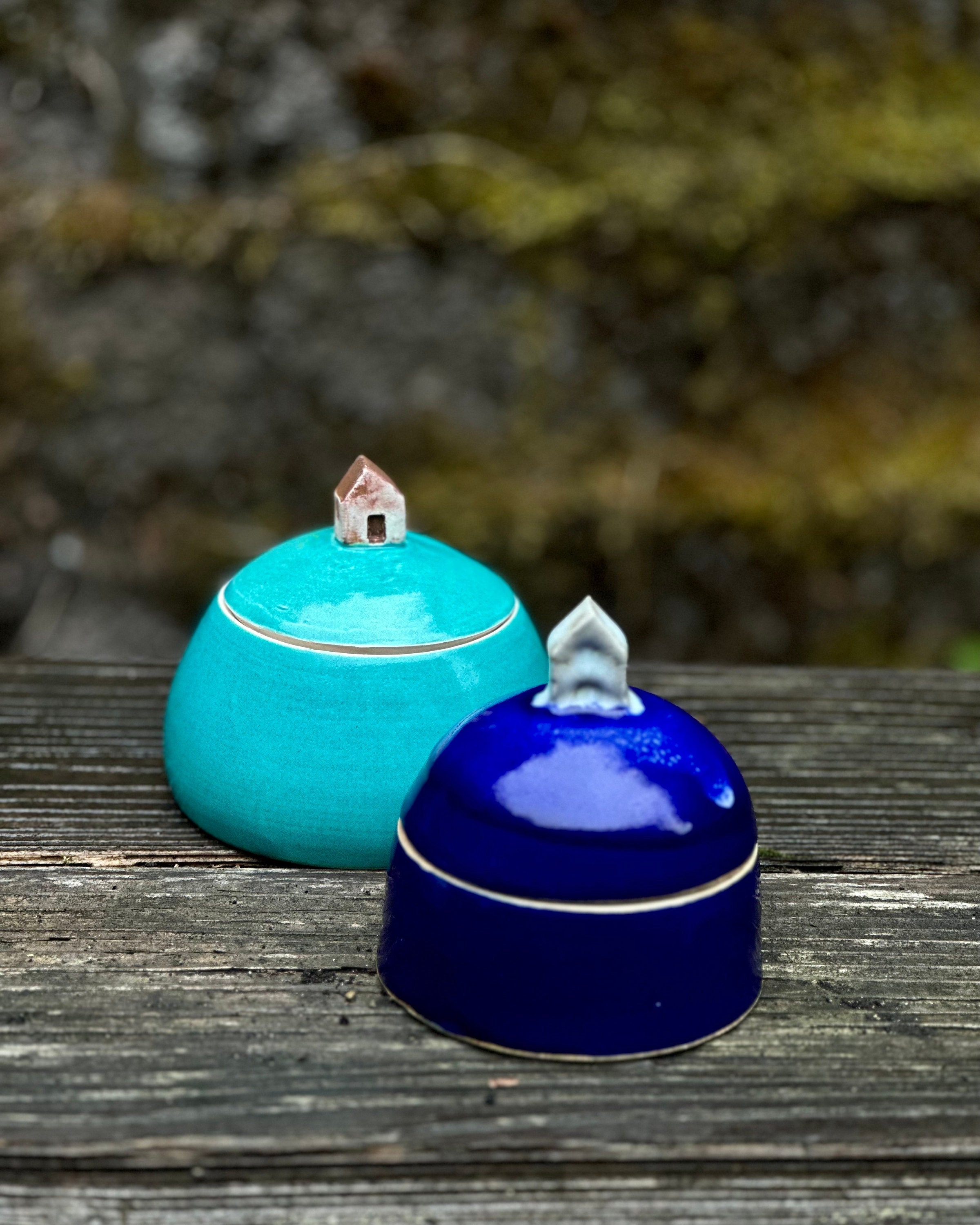 Hand Built Ceramic Jar, Salt Cellar, Little Pottery House - Etsy