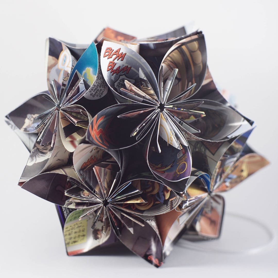 Origami Flower Ornament Origami Kusudama Ornament - Etsy