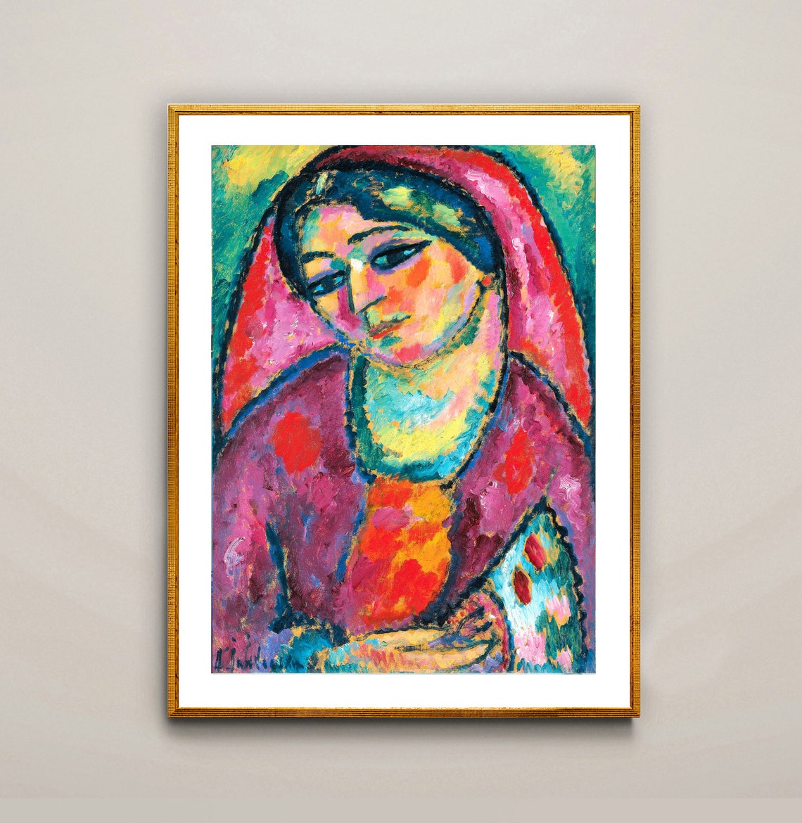 Red Veil by Alexej Von Jawlensky Fine Art Print Poster Paper - Etsy