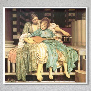 The Music Lesson by John Frederic Leighton Fine Art Print | Etsy